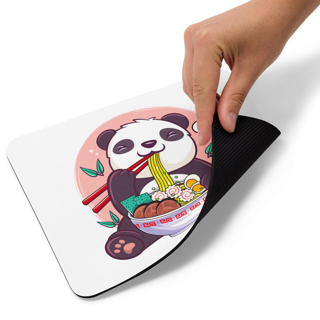 Mouse Pad Ramen Panda Panda Eating Ramen Mouse Pad Kawaii Panda Panda ...