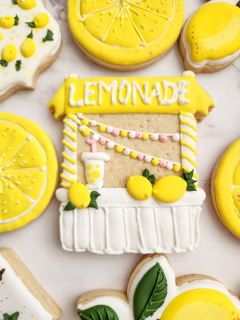 Cookies Lemon Taste Lemons Shape Shugar Cookie Fruits Yellow Color ...