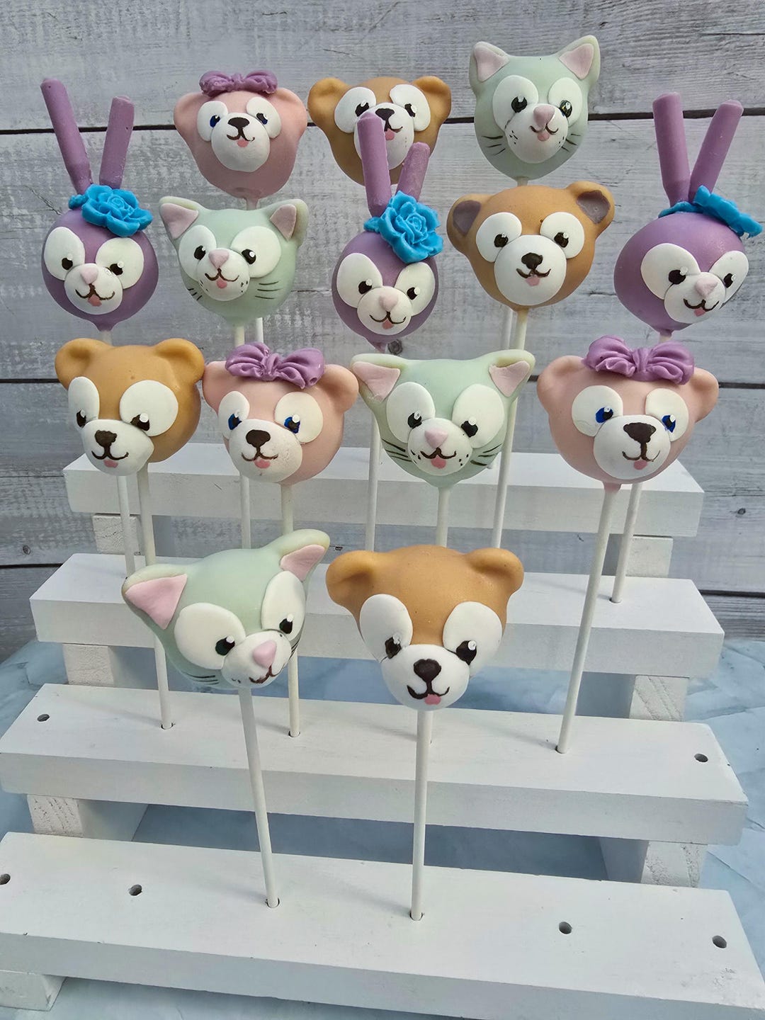 Cake Pops Duffy and Friends Honey Anniversary Birthday Party Baby ...