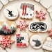 Ski Winter Sport Snow Board Cookies Mountains Snowflakes Skislope Gift ...