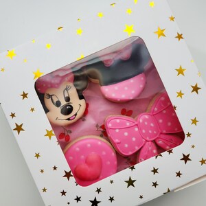 Mini Mouse Set of Cookies Mikey Cookie Decorated Pink Color Girl ...