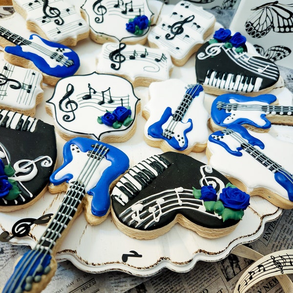 Music Themed Cookies - Etsy