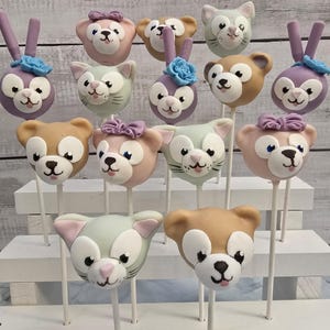 Cake Pops Duffy and Friends Honey Anniversary Birthday Party Baby ...