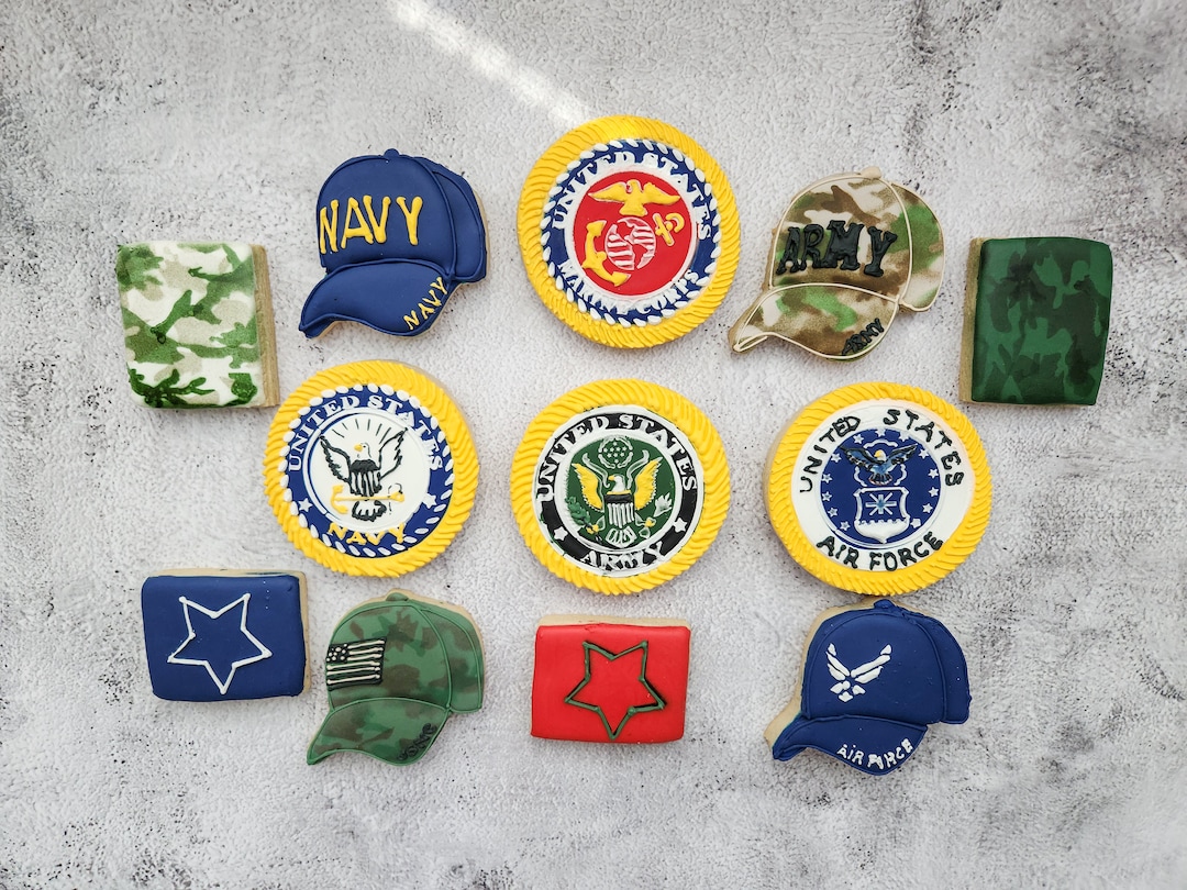 Memorial Day Army Airforce Navy Marine Corps Cookies 4th of July ...