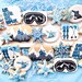 Ski Winter Sport Snow Board Cookies Mountains Snowflakes Skislope Gift ...