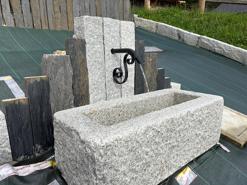 Galvanized Steel Volute Spout - Accessory for Fountain or Outdoor ...