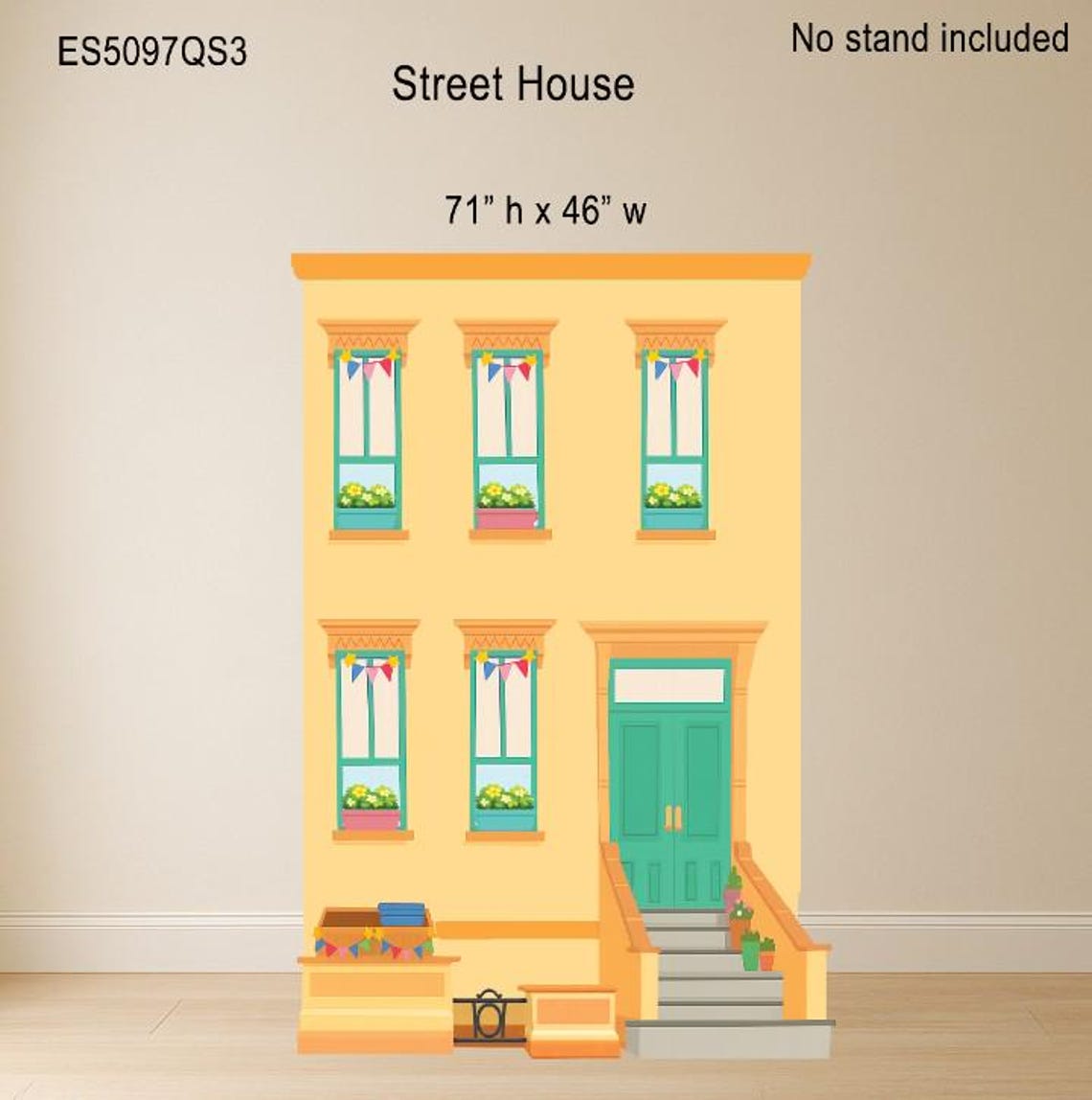 ES5097QS3 Sesame House 71 Inch H X 46 W Party Decoration Coroplast - Etsy