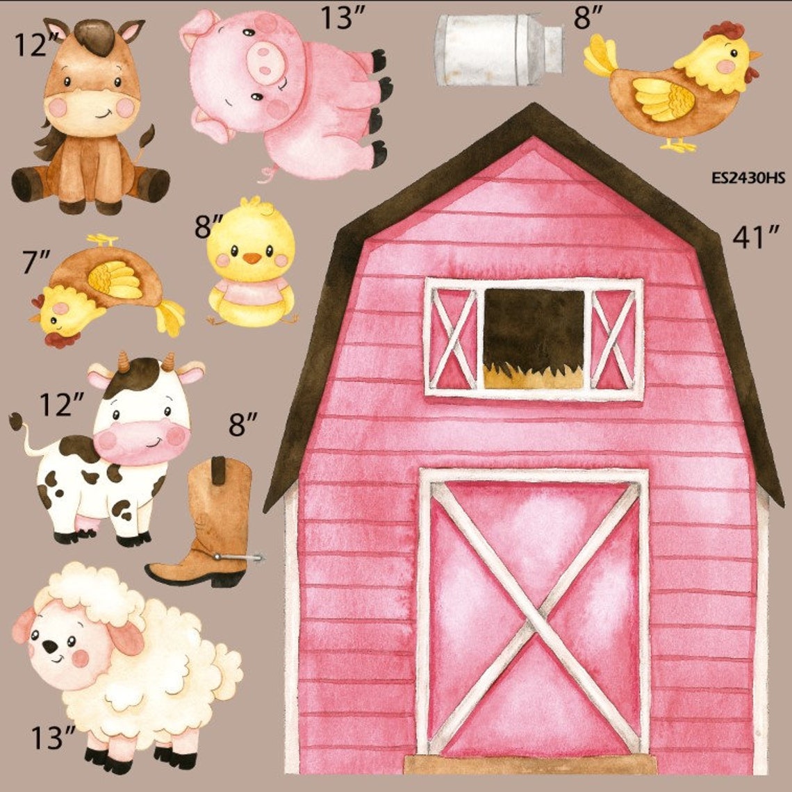 ES2430HS Animals & Barm Farm - Etsy