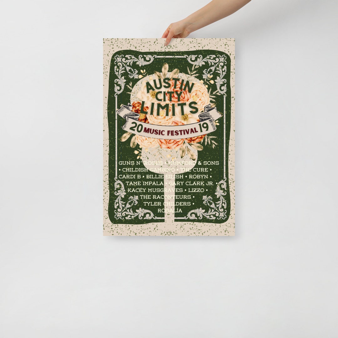 Austin City Limits Poster: Mid-century Music Festival Art - Etsy