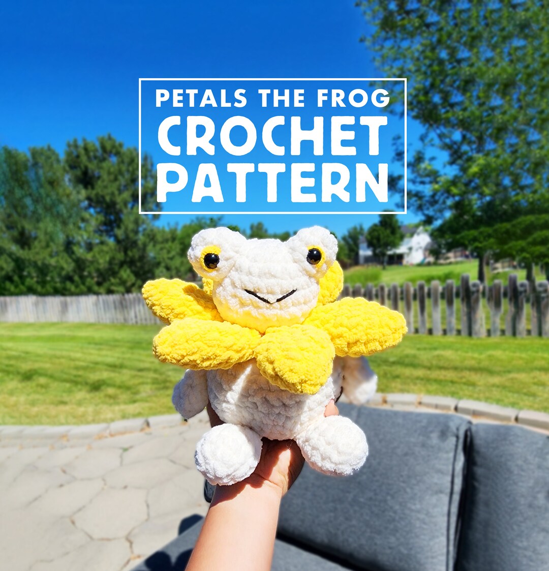 Petals the Frog Crochet Pattern | Frog Crochet Pattern | Frog Crochet ...