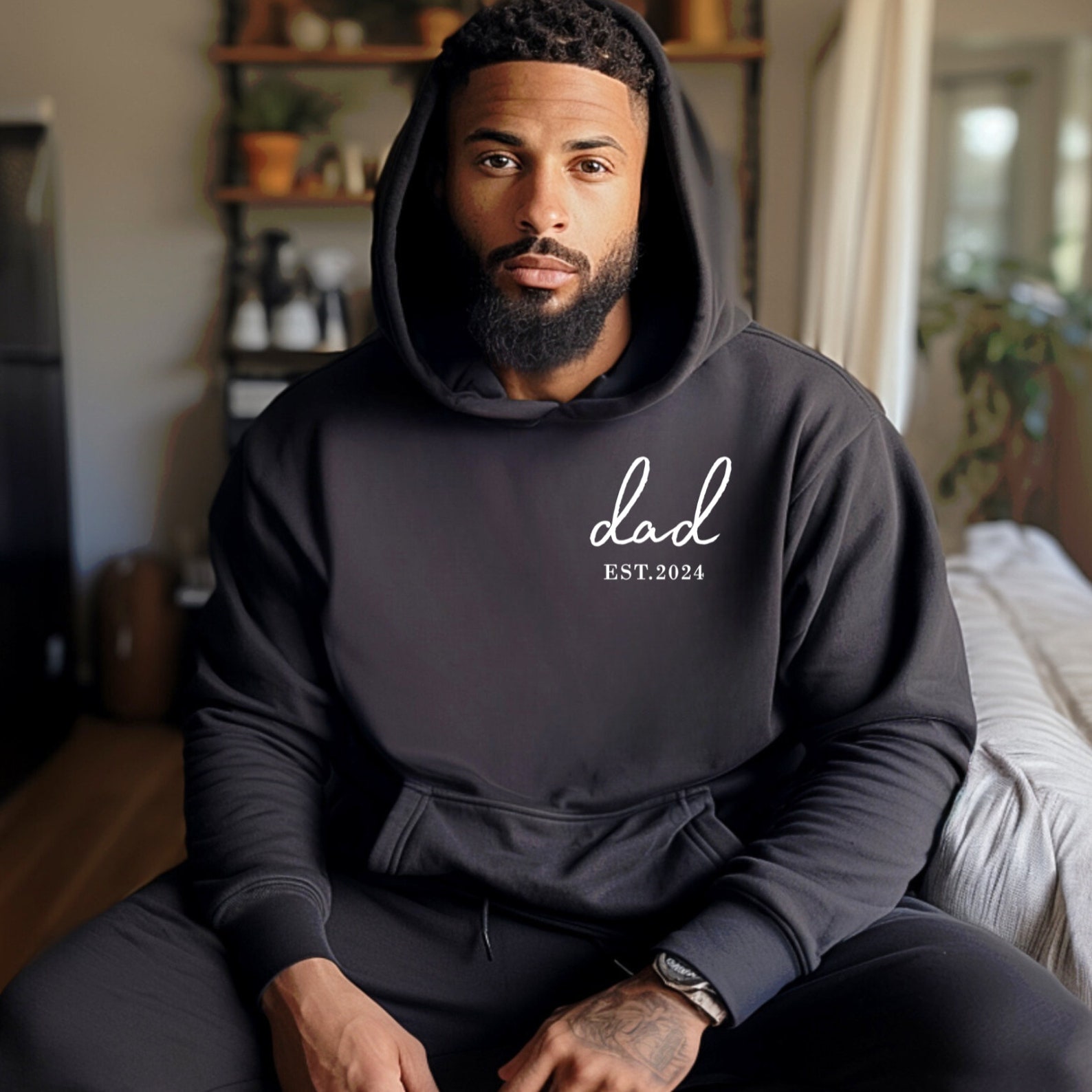 Custom Dad Est Shirt, Father's Day Sweatshirt, Gift for Dad, Dad Shirt ...