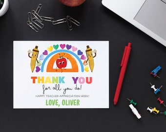 Editable Teacher Appreciation Week Gift Tags Thank You Teacher Gift Tag ...