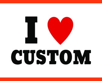 I Love Custom Svg,personalized I Love Custom Svg, I Heart Custom ...