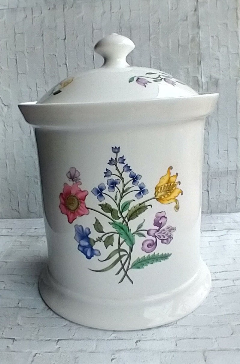 Vintage Spode Cookie/biscuit Jar With Lid Summer Palace Discontinued ...