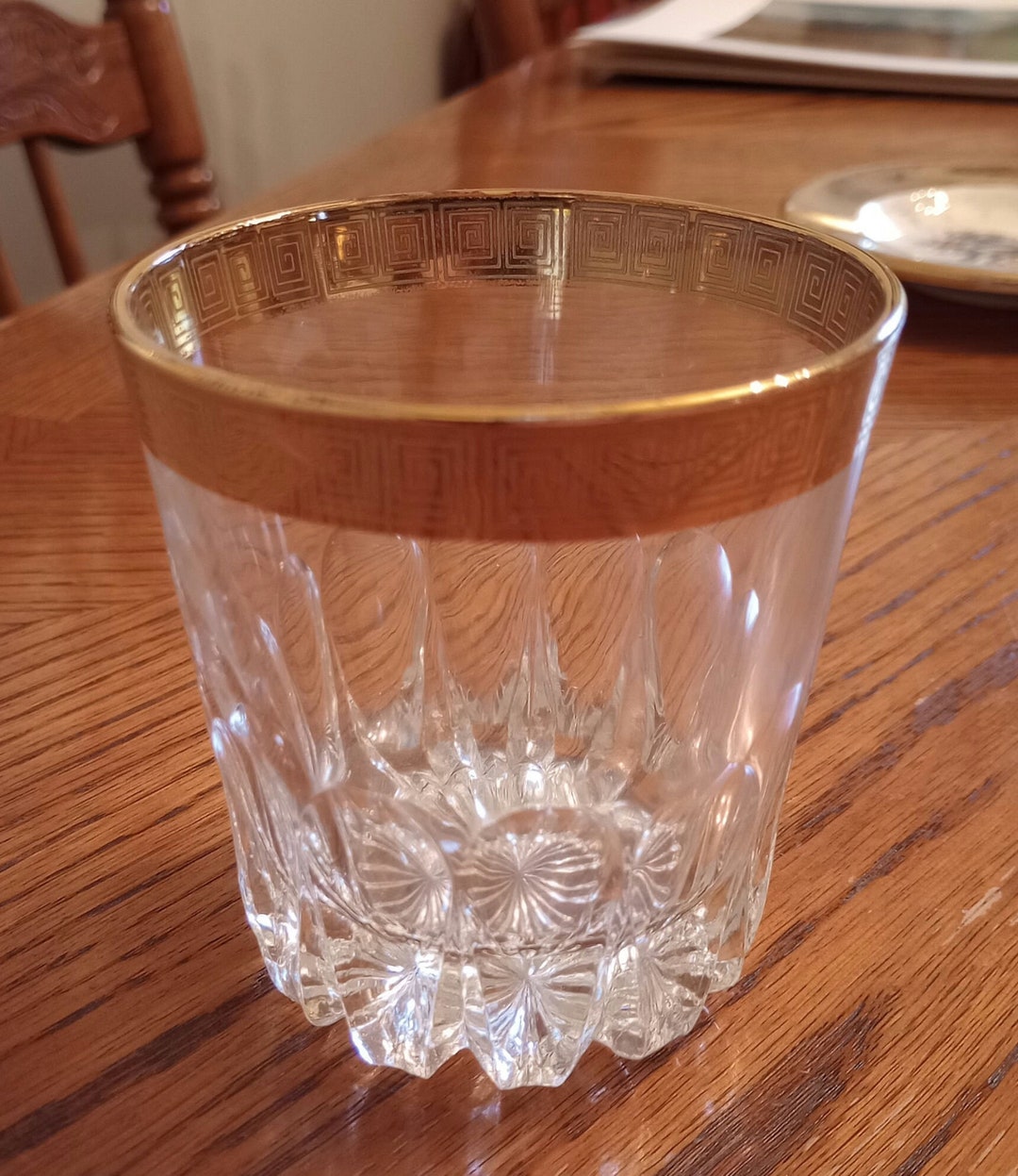 Vintage Gold Rimmed High Ball Glass | Whiskey Glass | Vintage Gift Idea ...