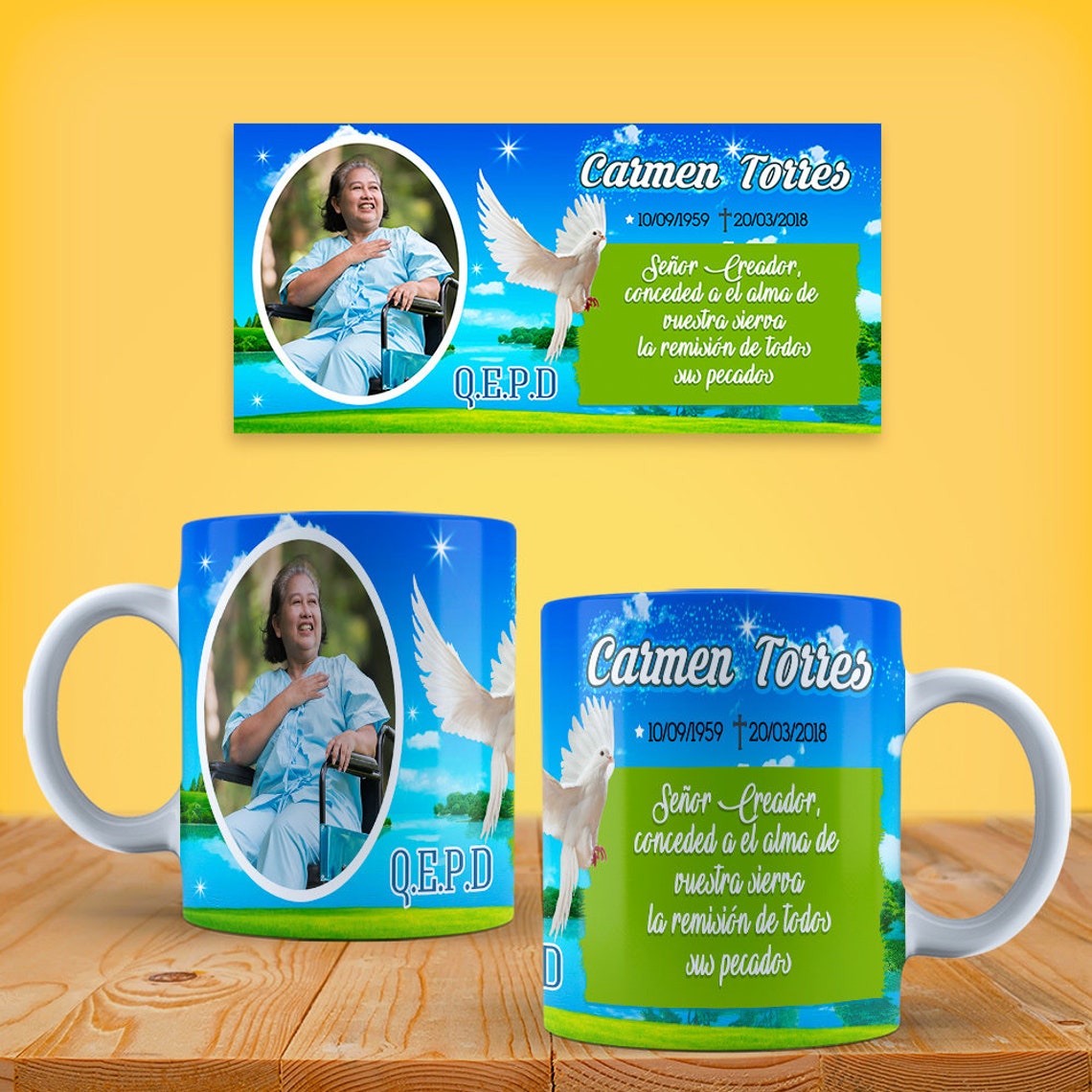 Mug Templates Sublimation Deceased Png Pdf - Etsy