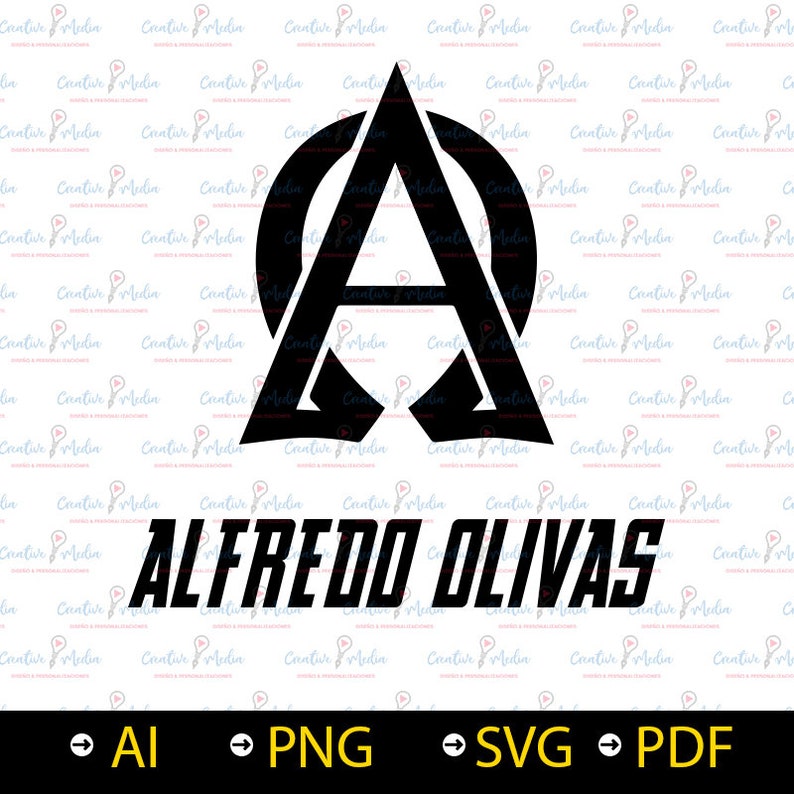 Vector Alfredo Olivas Acordeon Logotipo svg pdf ai png - Etsy México
