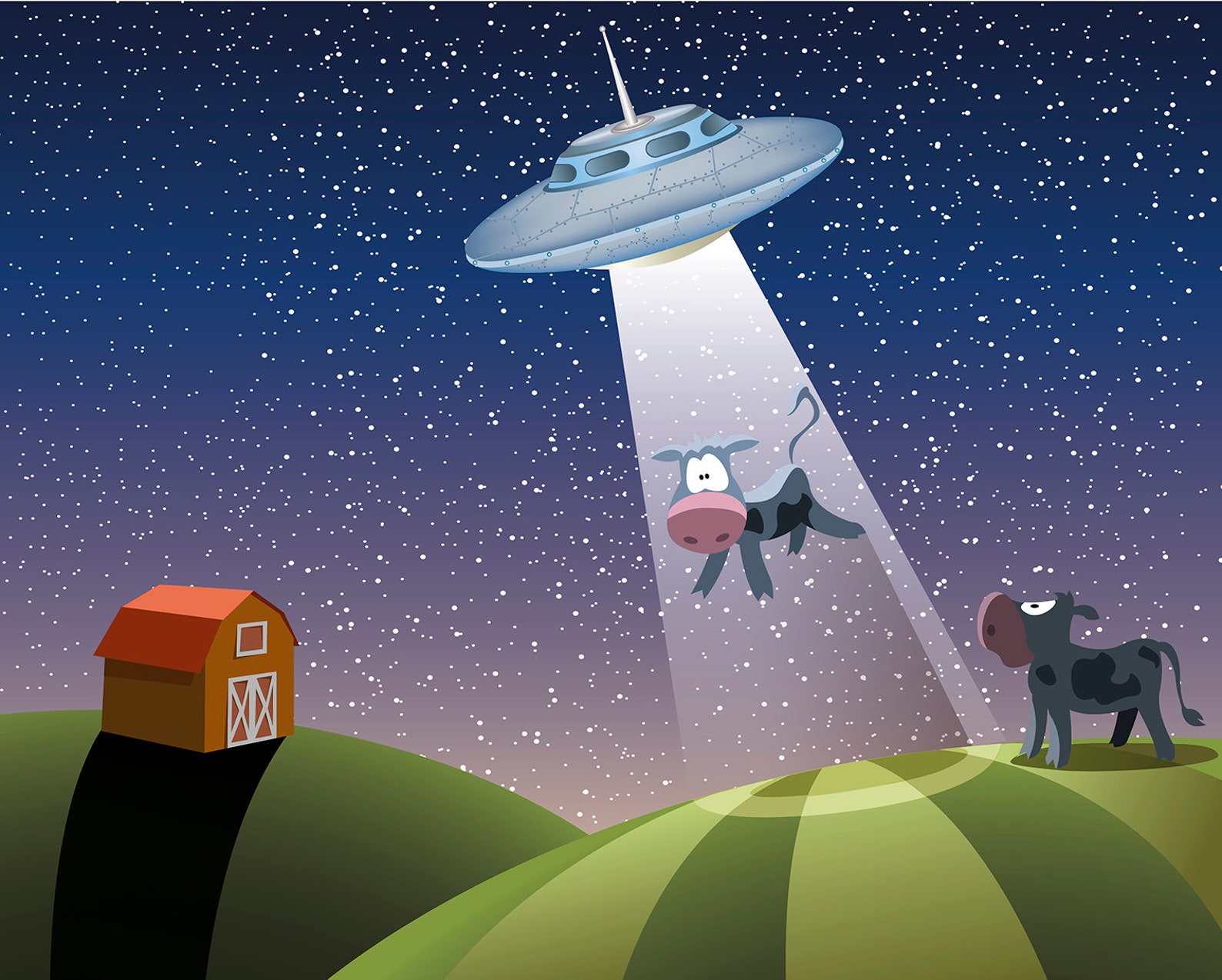 Space Cows Wallpaper for Children's Room, Cosmic Theme Wallpaper - Etsy