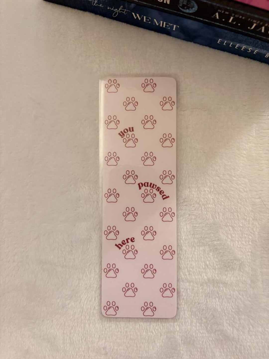 You Pawsed Here Bookmark - Etsy