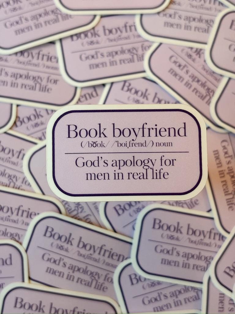 Book Boyfriend Definition Sticker - Etsy