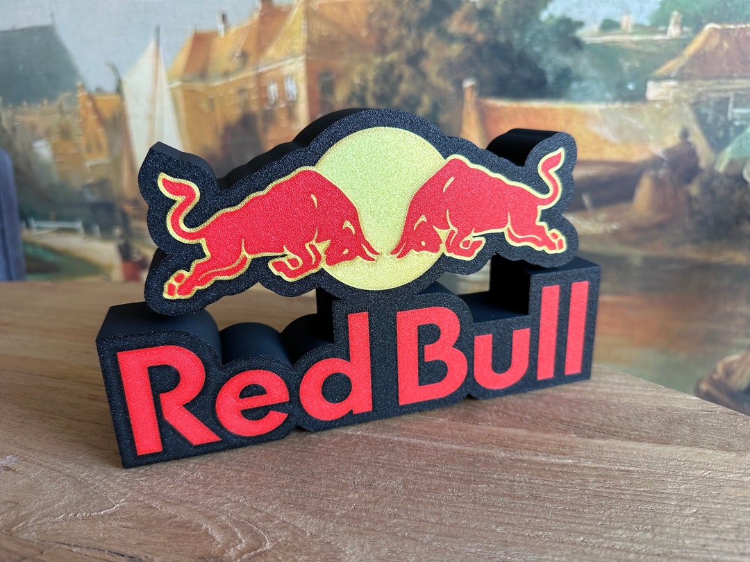 Red Bull Logo Lightbox Wifi 3D Printed - Etsy