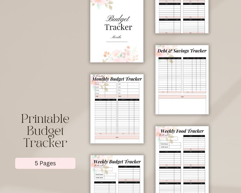 Weekly Budget Tracker printable - Etsy