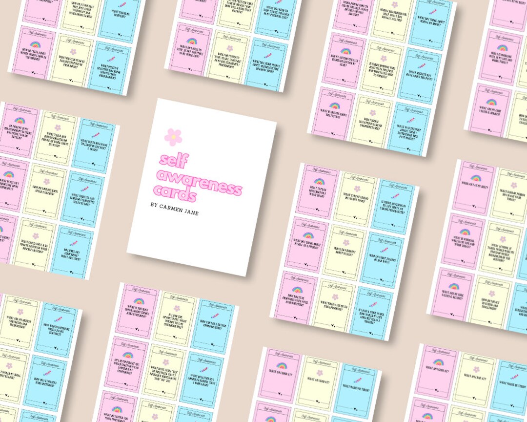 81 Printable Self-awareness Cards - Etsy