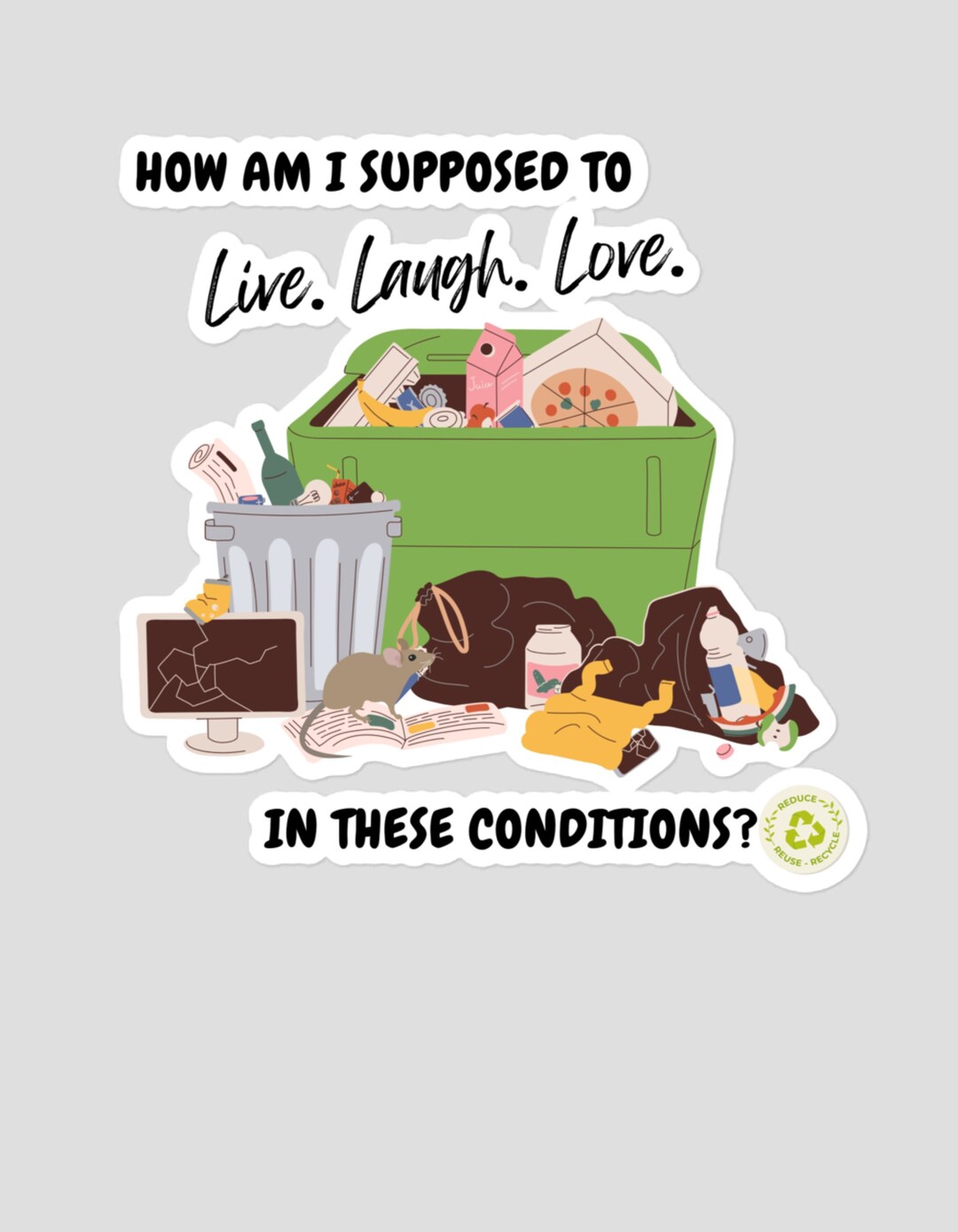 Tiktok Famous Phrase, Meme Sticker, Funny Journal Sticker, Latop ...