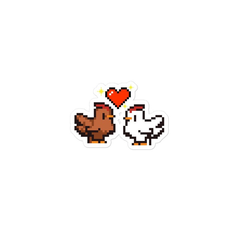 Stardew Valley Sticker, Pixel Art Sticker, Pixel Art Chicken, Stardew ...