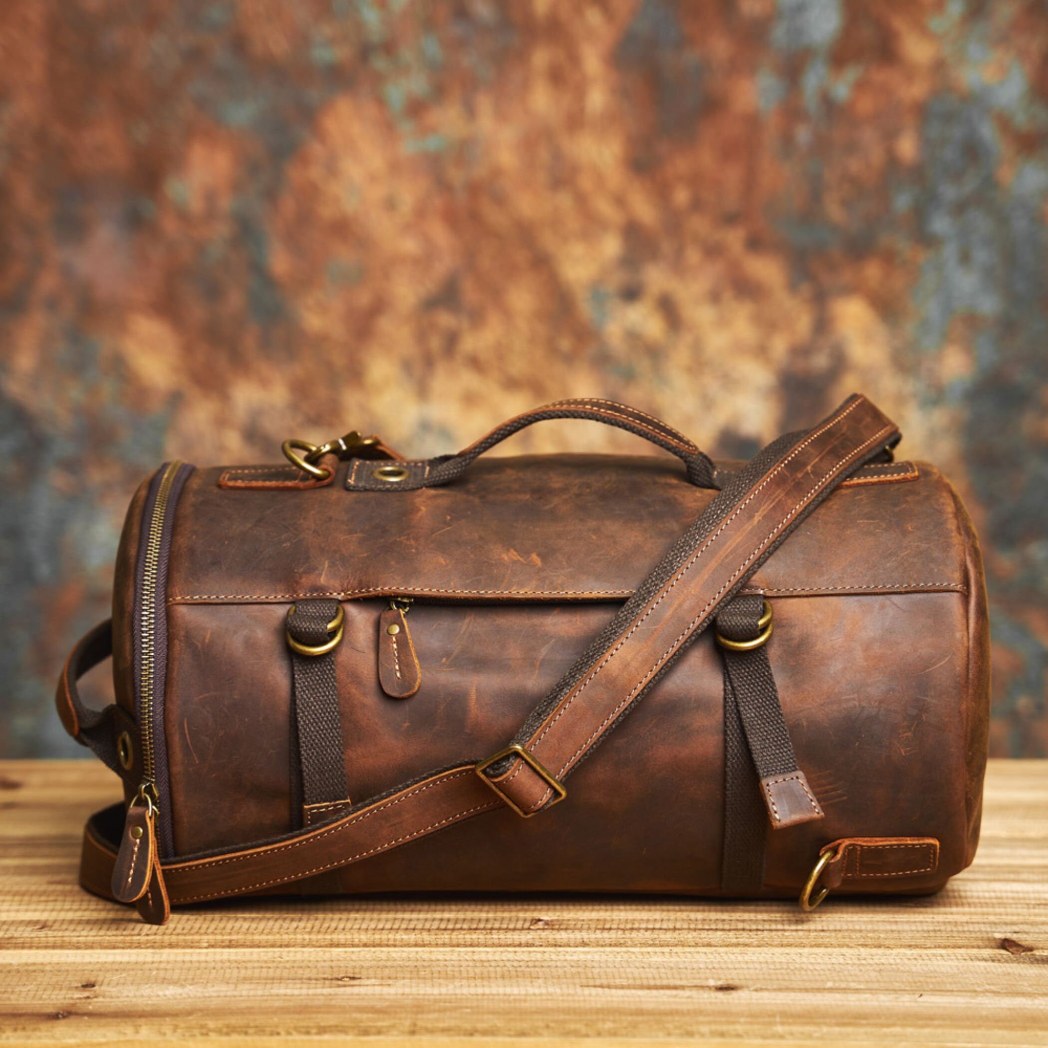 Vintage Leather Backpack, Brown Leather Backpack, Rucksack ...