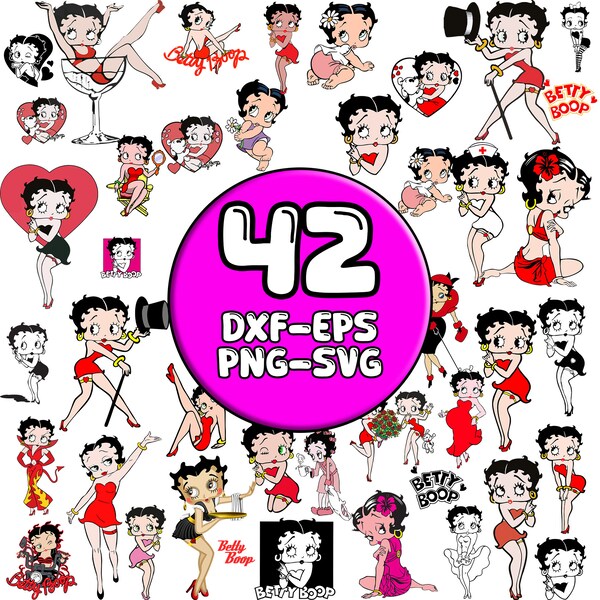 Betty Boop Svg - Etsy