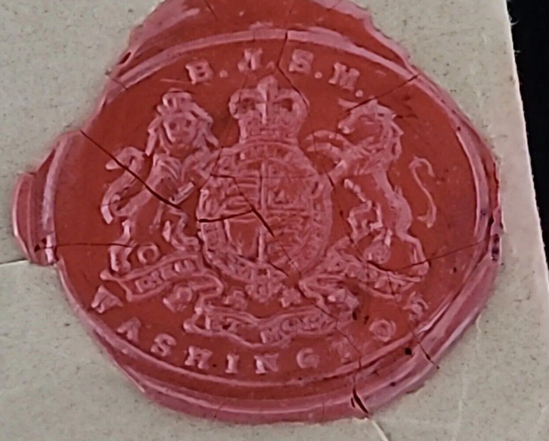 Queen Elizabeth II Royal Envelope Cosmic Top Secret Wax Seal Stamp Coat ...