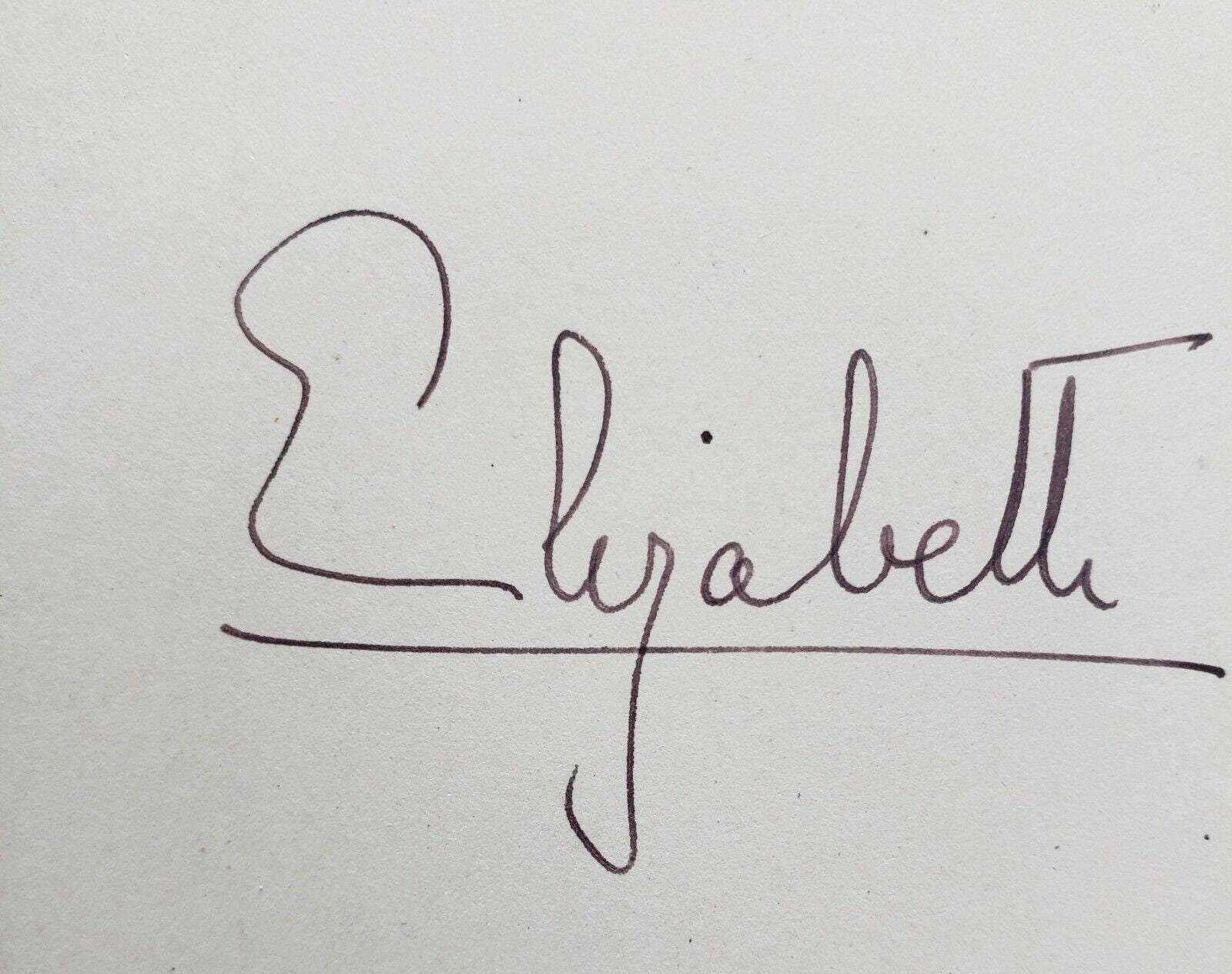 1951 Queen Elizabeth II Signed Autograph Royal Christmas Card British ...