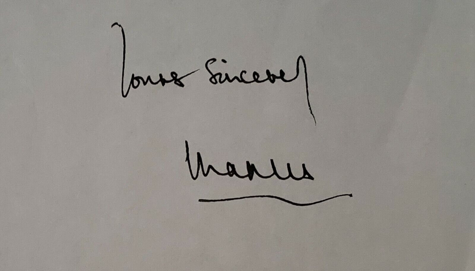 King Charles Signed Letter Royal Document 1993 Christmas Card British ...