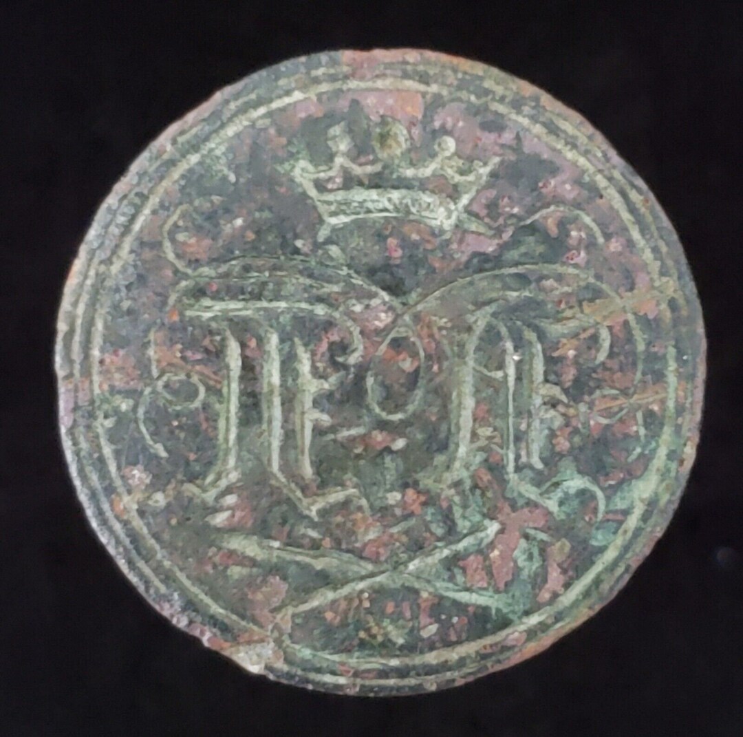 Antique Imperial Russian Romanov Royal Count Wax Seal Stamp Tsar Peter ...