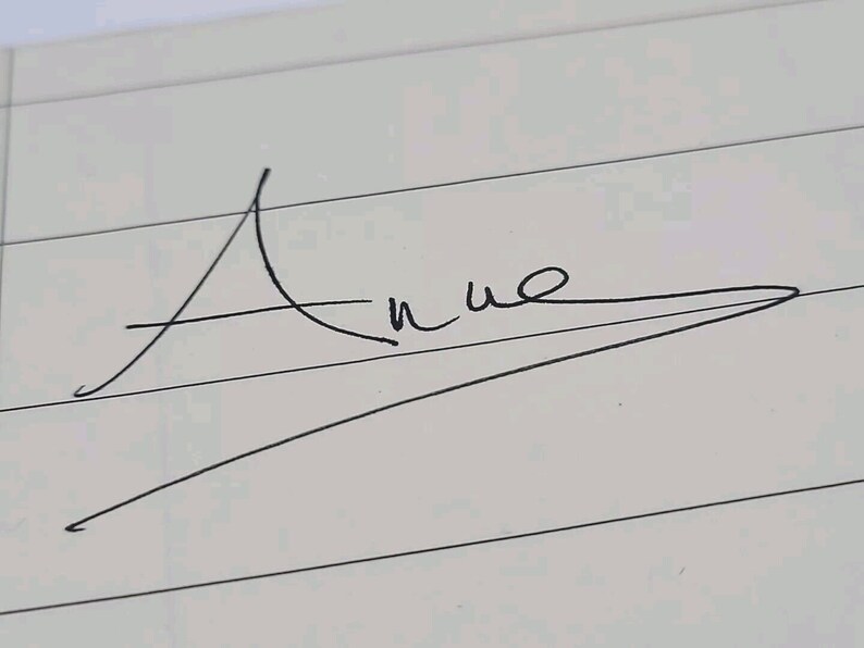 Princess Anne Signed Royal Document Queen Elizabeth Royalty Autograph ...