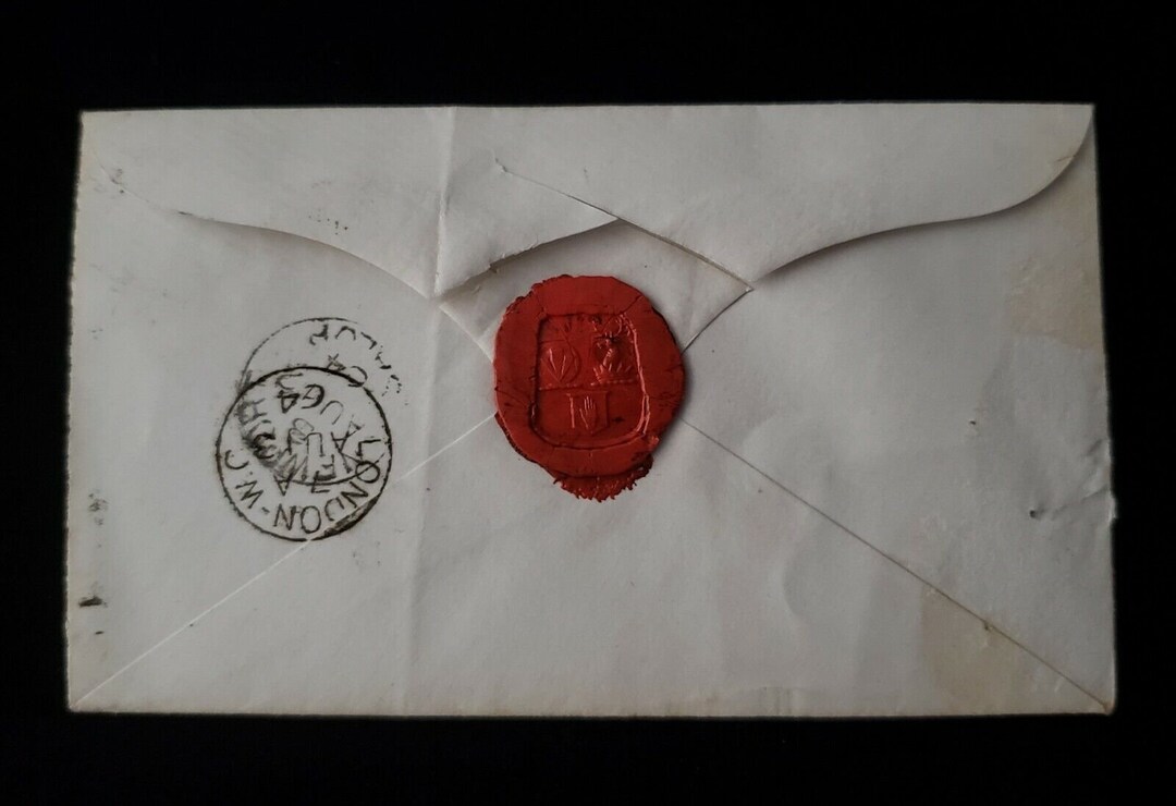 Rare Antique Royalty British Royal Family Nobility Wax Seal Stamped ...