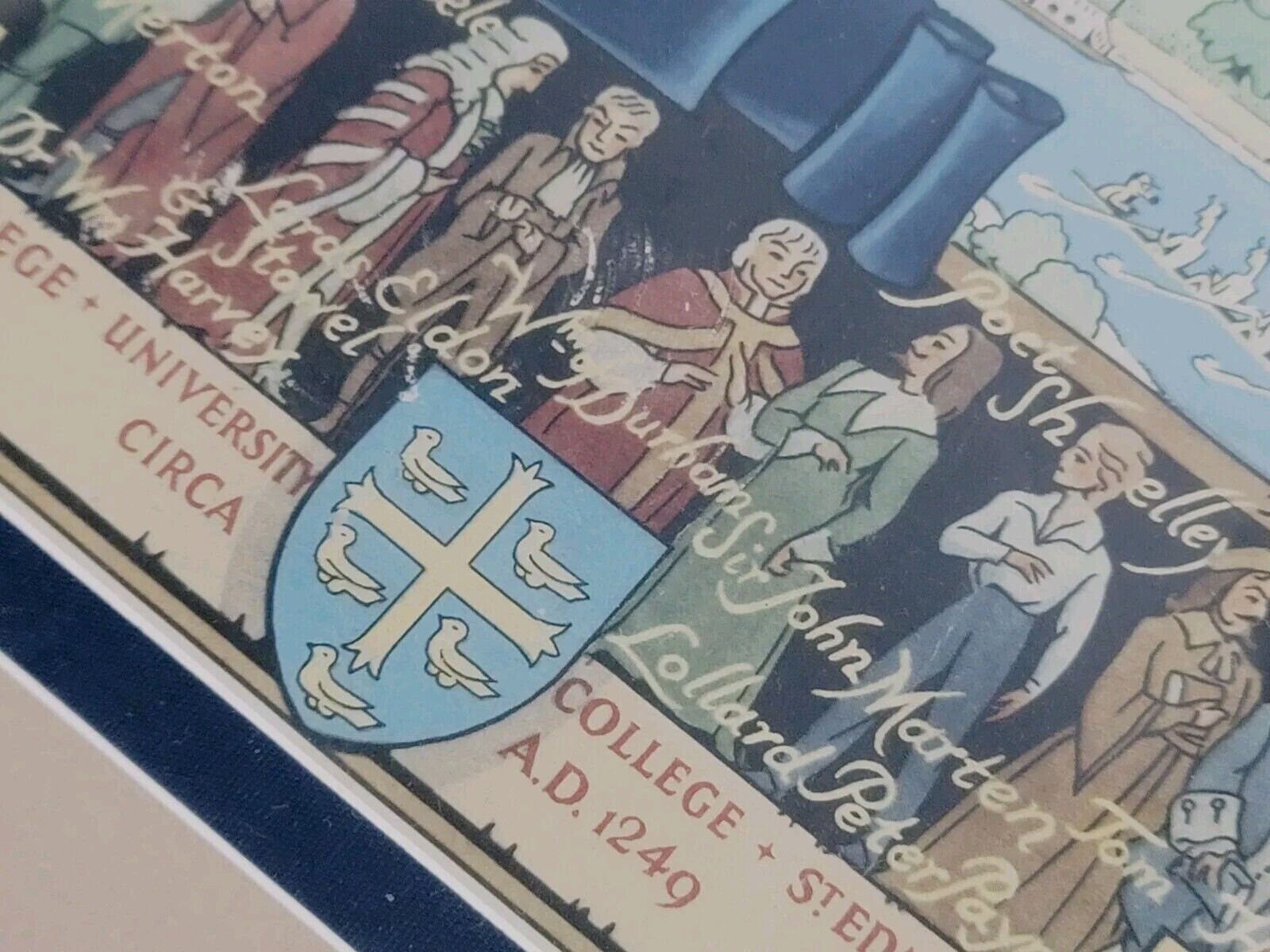 Antique 1948 Kerry Lee Pictorial Map Oxford University Print Litho ...