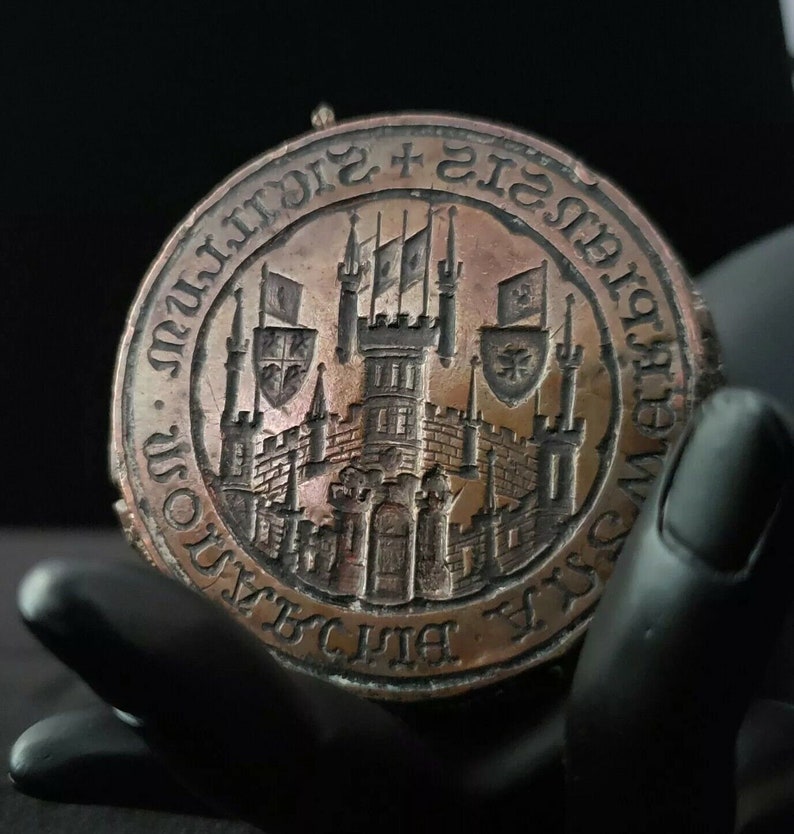 RRR 1660 Antwerp Castle Belgium Royalty Medieval Royal Wax Seal Cipher ...