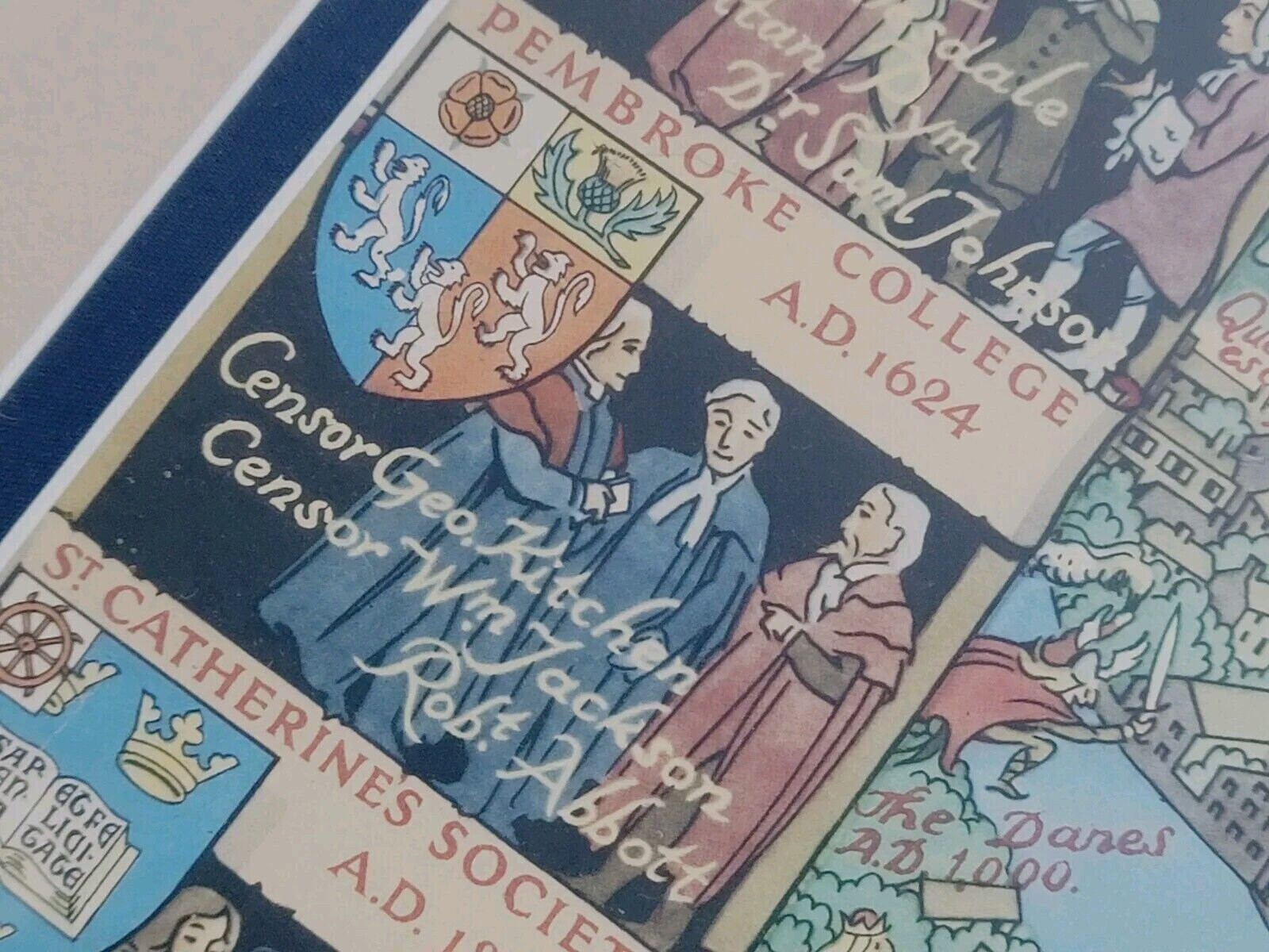 Antique 1948 Kerry Lee Pictorial Map Oxford University Print Litho ...