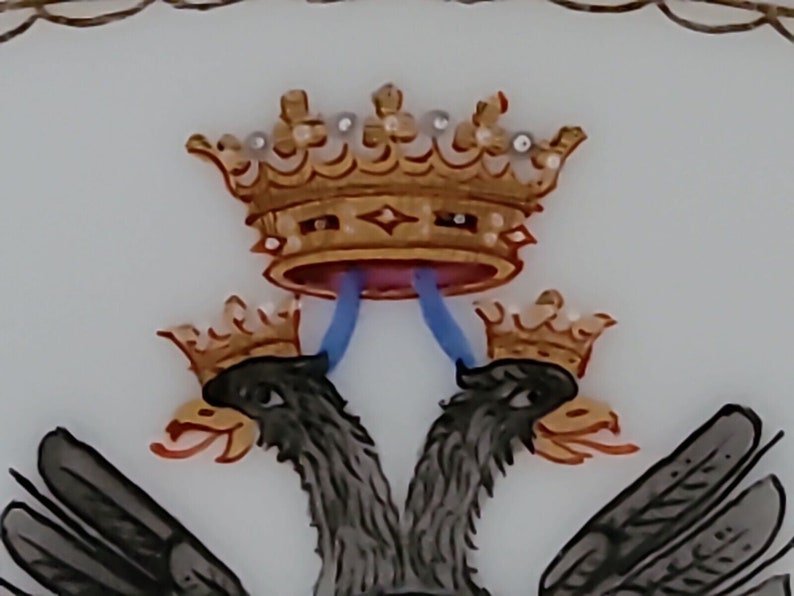 Royal Sevres Plate Duke of Bavaria Coat Arms Royalty Crown Imperial ...