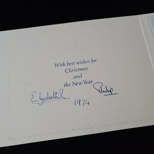 1974 Queen Elizabeth II Prince Philip Signed Autograph Royalty Document ...