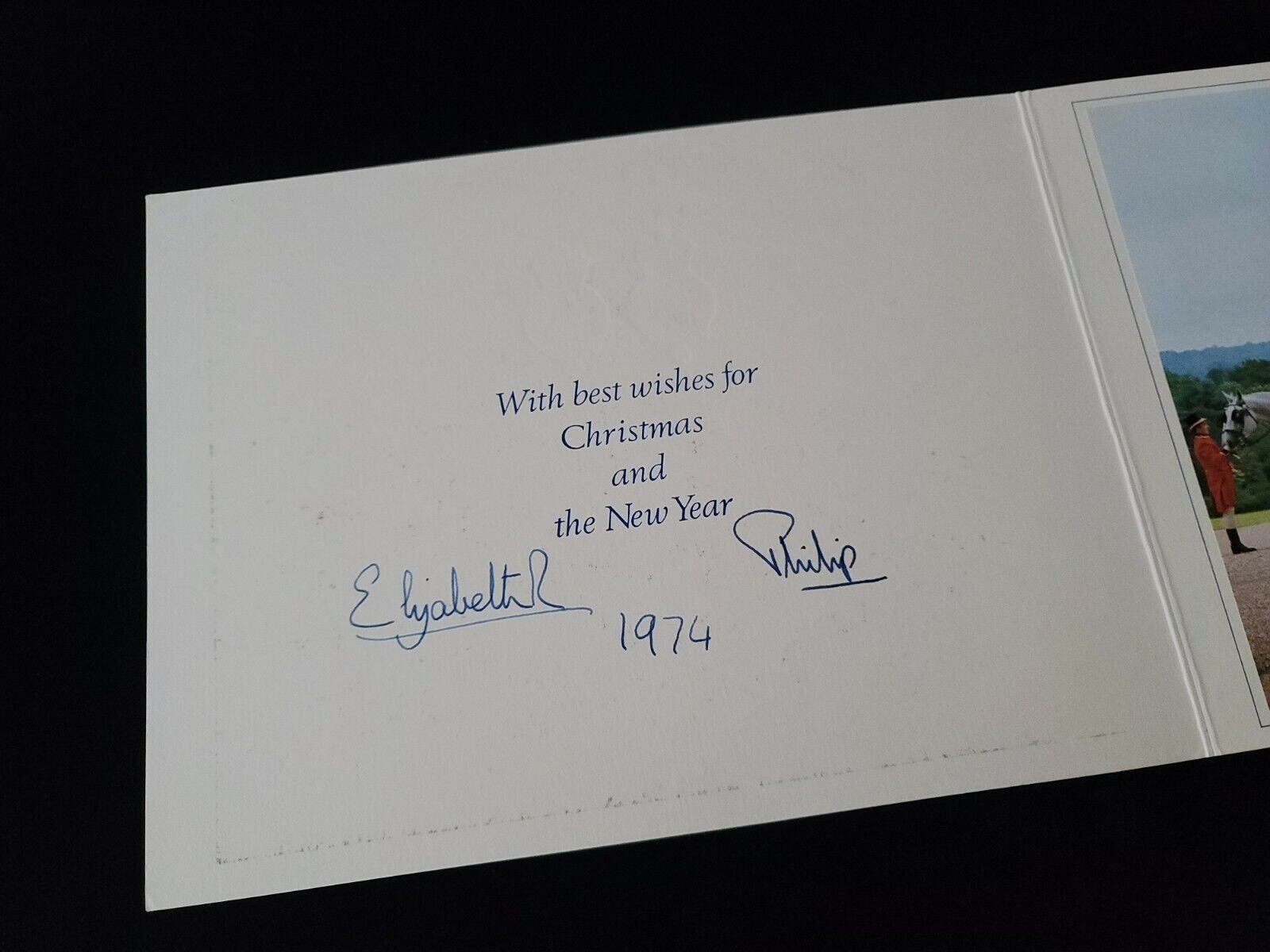 1974 Queen Elizabeth II Prince Philip Signed Autograph Royalty Document ...