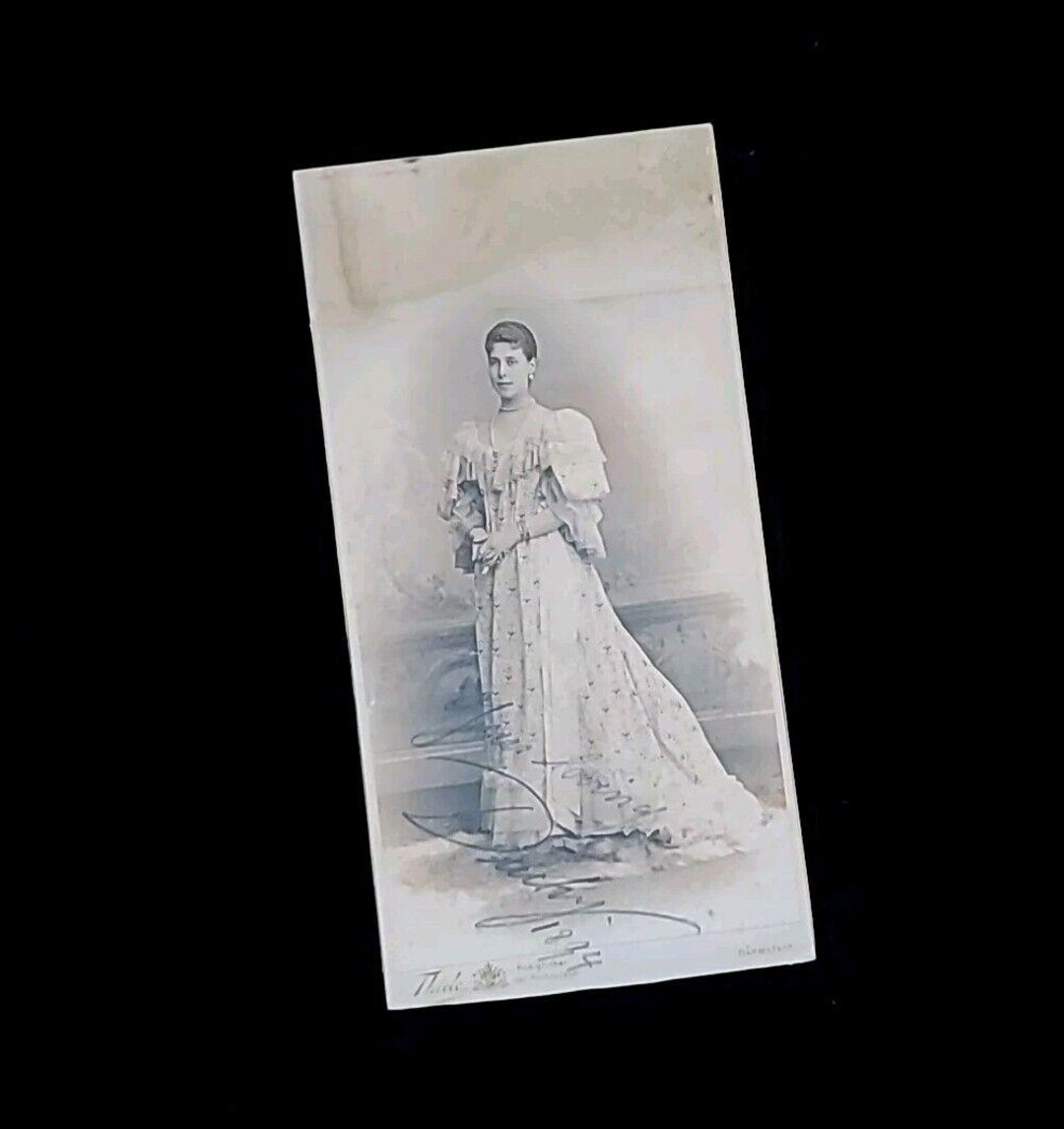 Russia Grand Duchess Victoria Feodorovna Signed Autograph Photo CDV ...