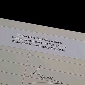 Princess Anne Signed Royal Document Queen Elizabeth Royalty Autograph ...