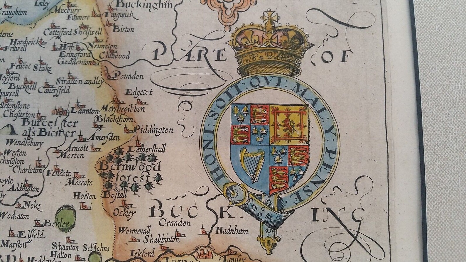Saxton Hole Map Oxford University College Oxfordshire Plan Print Great ...