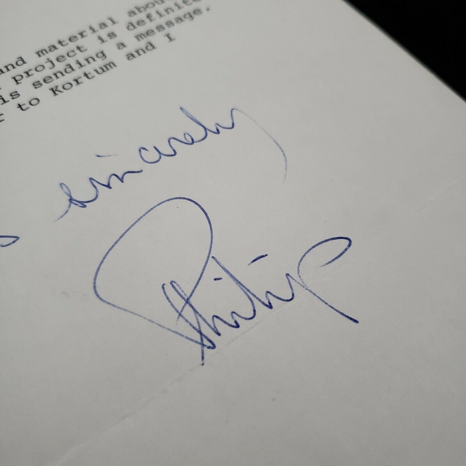 Rare 1976 British Royalty Prince Philip Duke of Edinburgh Signed Letter ...