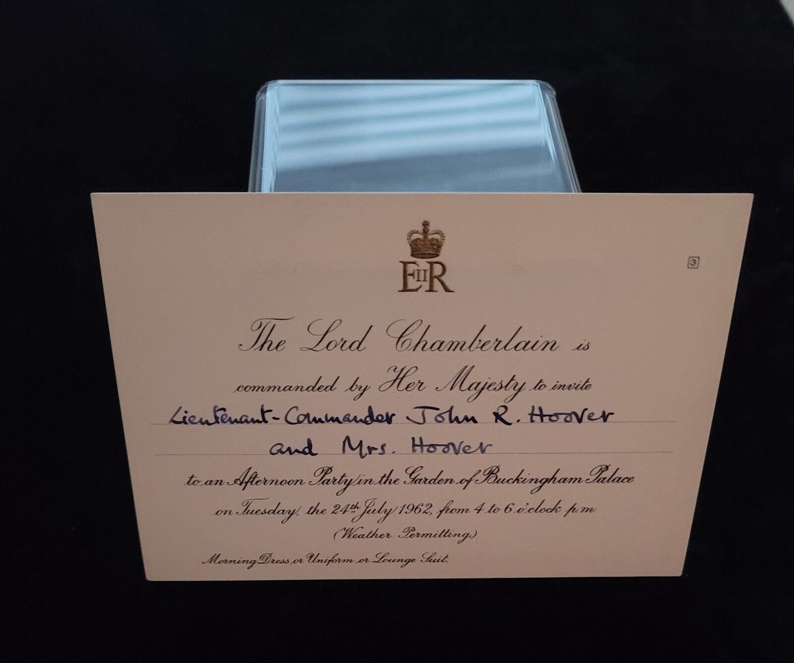 Queen Elizabeth II Invitation Buckingham Palace Garden Party British ...