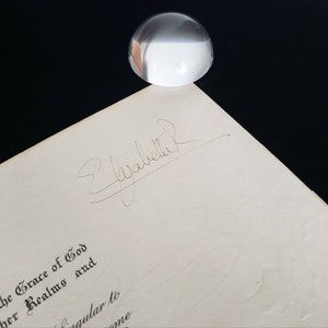 Rare British Royalty Queen Elizabeth II Signed Royal Consular Document ...