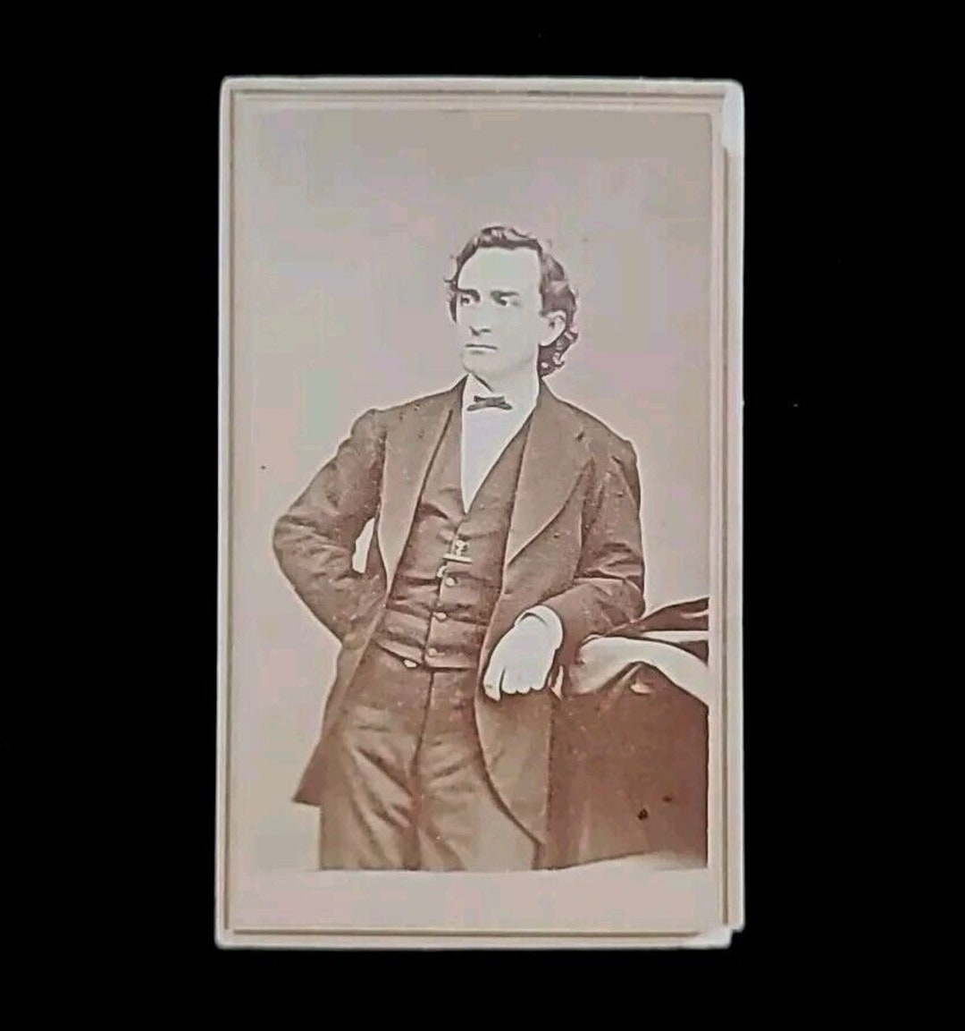 Actor Edwin T Booth Signed Cabinet Card CDV Autograph Photo Hamlet ...